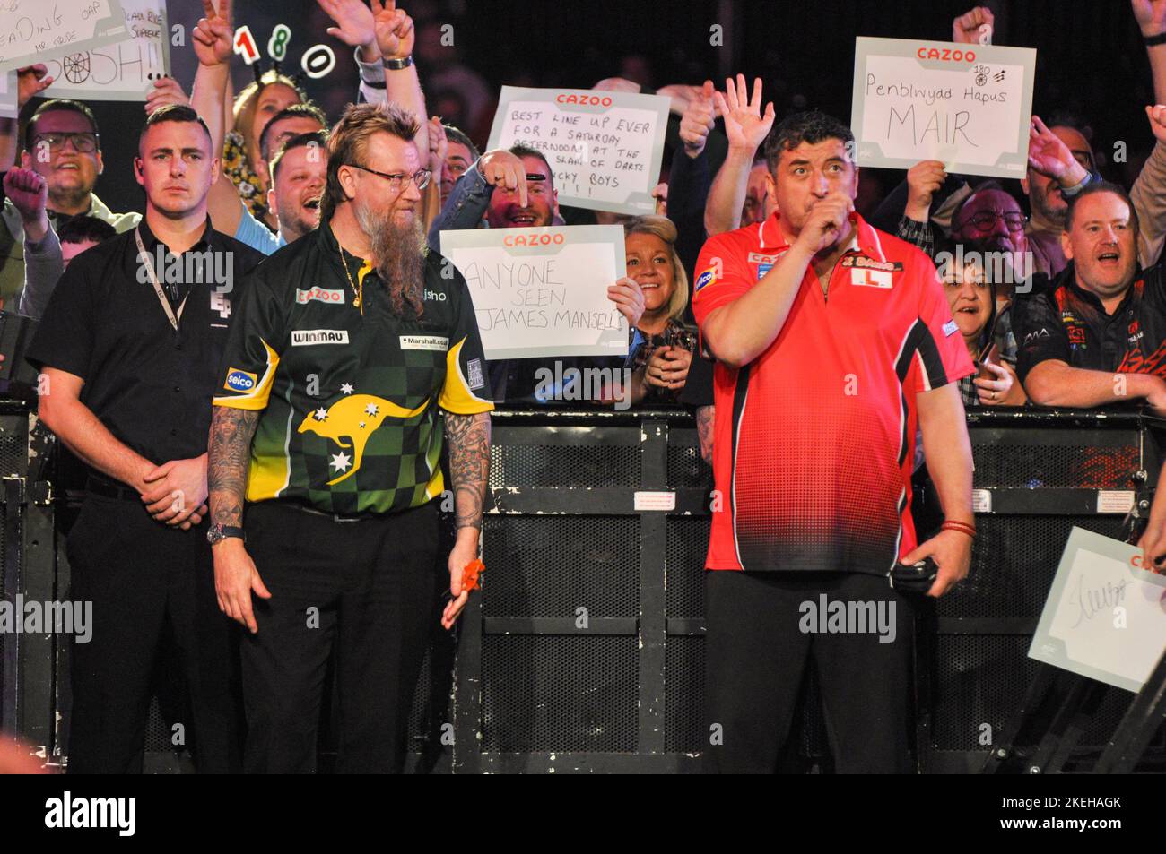 WOLVERHAMPTON, ENGLAND - NOVEMBER 12: Simon Whitlock of Australia and ...