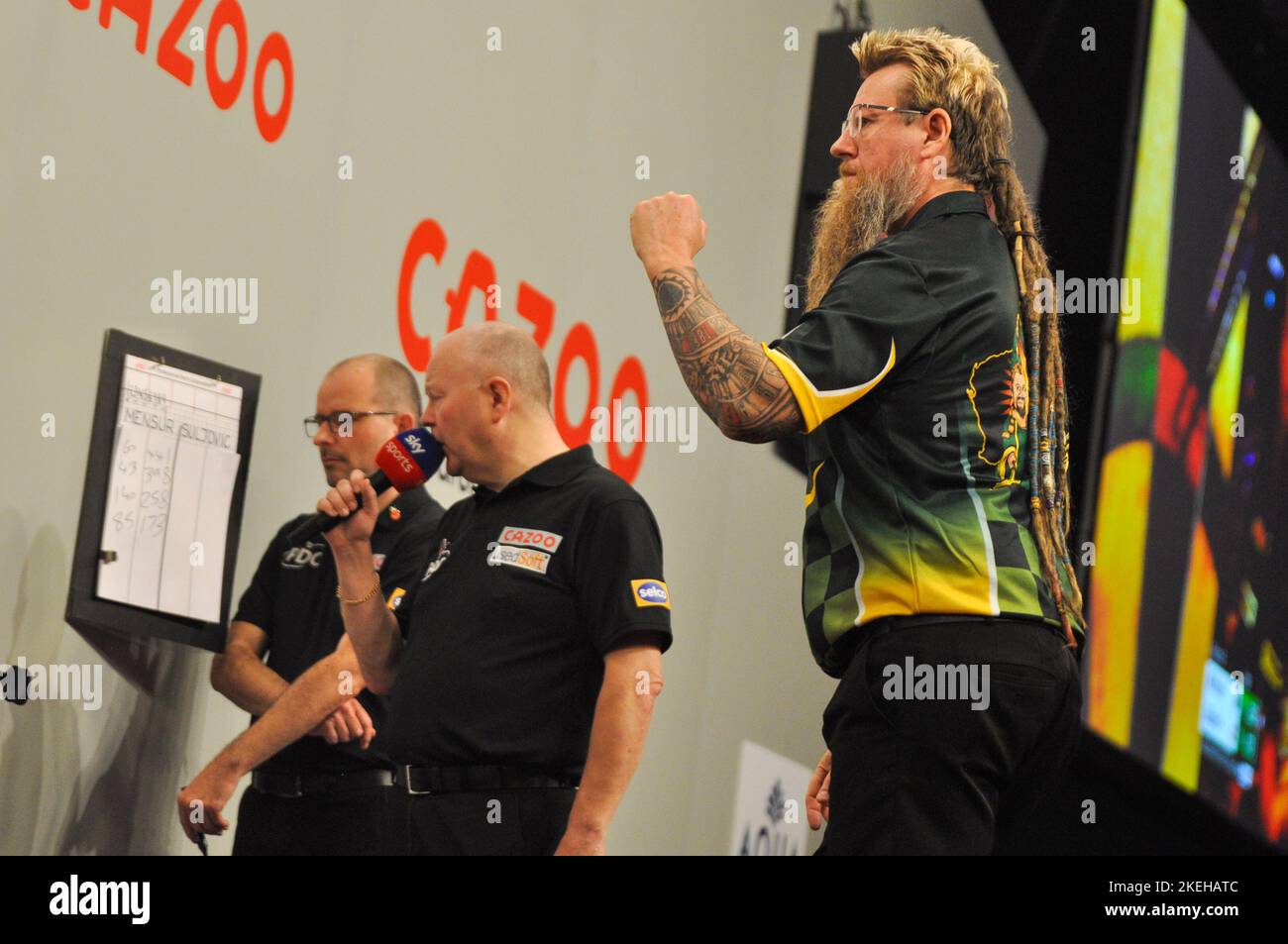 WOLVERHAMPTON, ENGLAND - NOVEMBER 12: Simon Whitlock of Australia ...