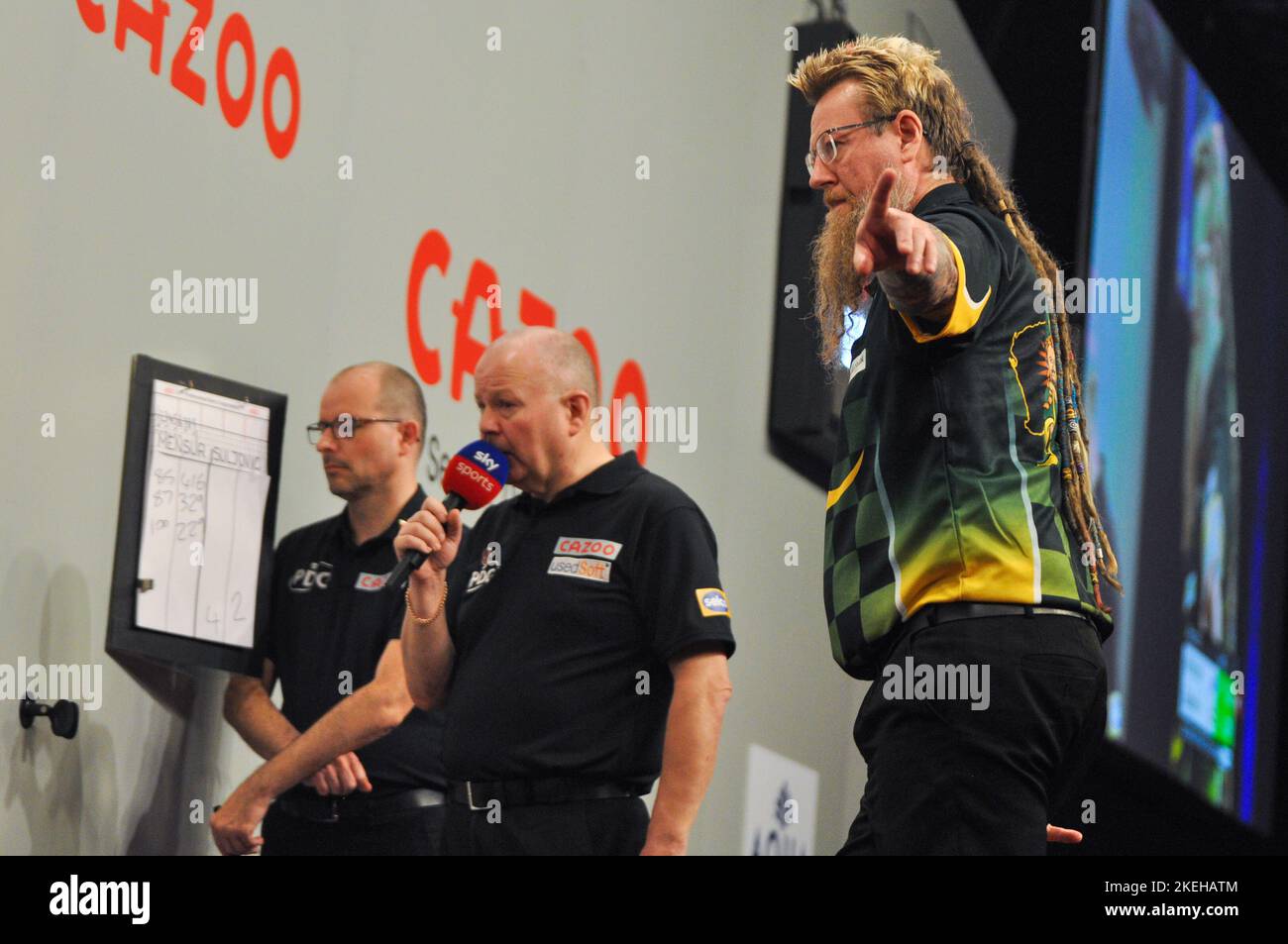 WOLVERHAMPTON, ENGLAND - NOVEMBER 12: Simon Whitlock of Australia ...