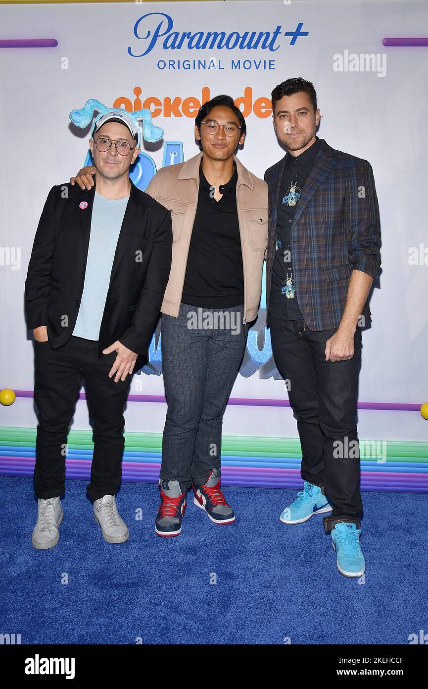 (L-R) Steve Burns, Josh Dela Cruz and Donovan Patton attend the New York Premiere of Paramount's ...
