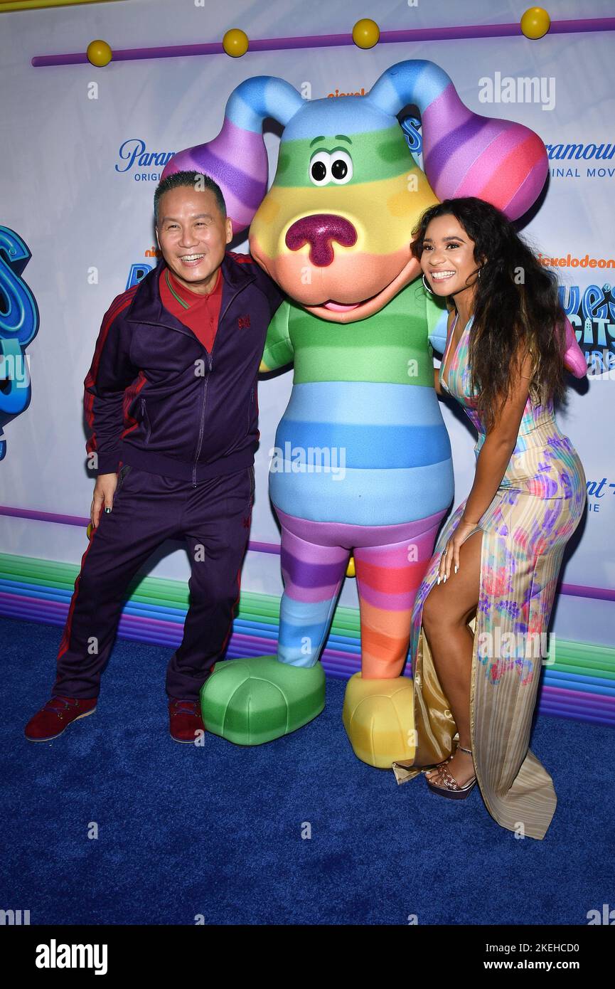 (L-R) BD Wong, Rainbow Puppy and Brianna Bryan attend the New York ...