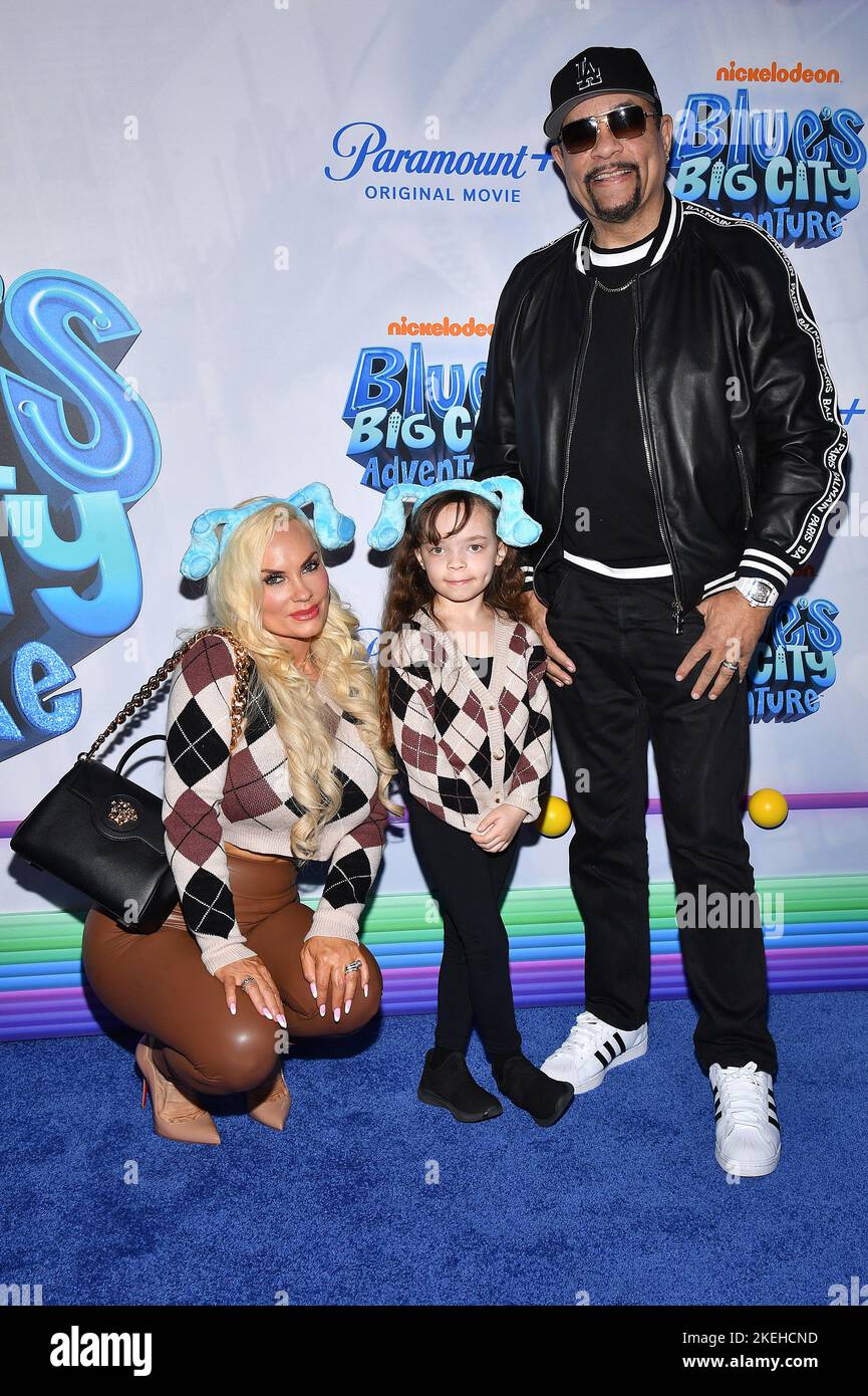 (L-R) Coco Austin, Chanel Nicole Marrow and Ice-T attend the New York ...