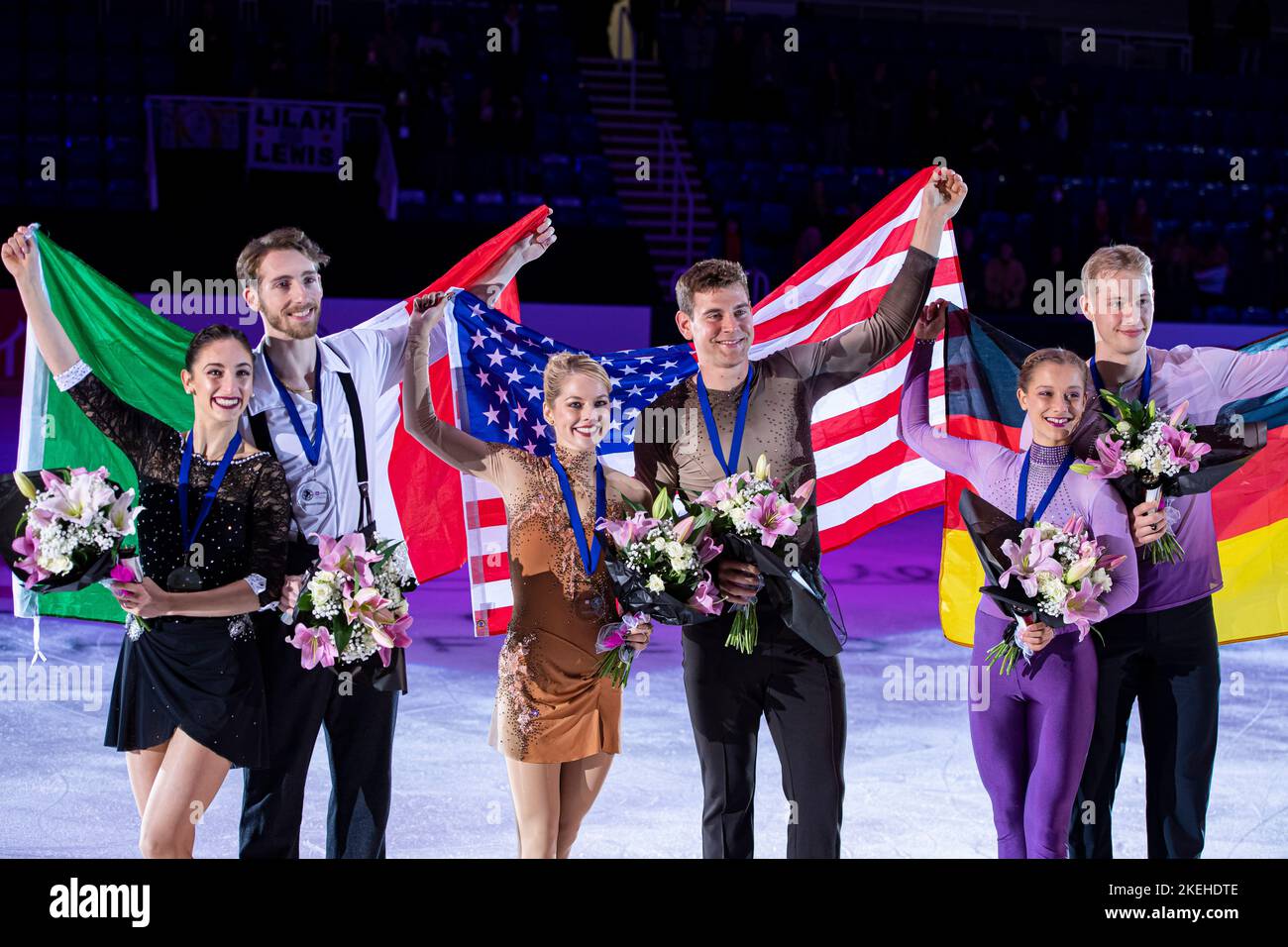 SHEFFIELD, Sheffield. 12th, Nov 2022. From left, Sara Conti / Niccolo ...