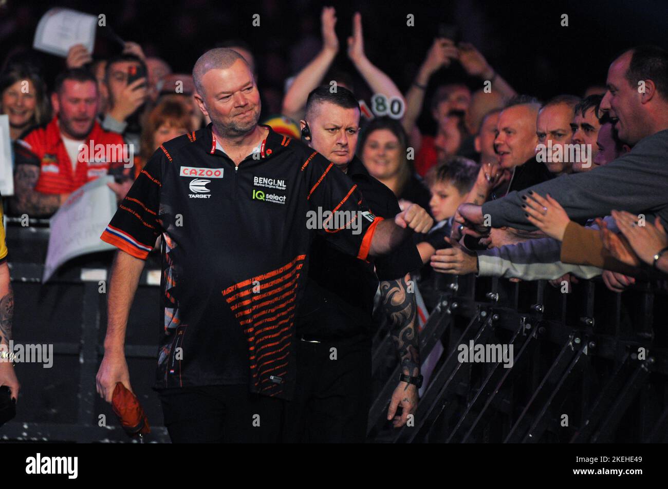 WOLVERHAMPTON, ENGLAND - NOVEMBER 12: Raymond van Barneveld of the ...