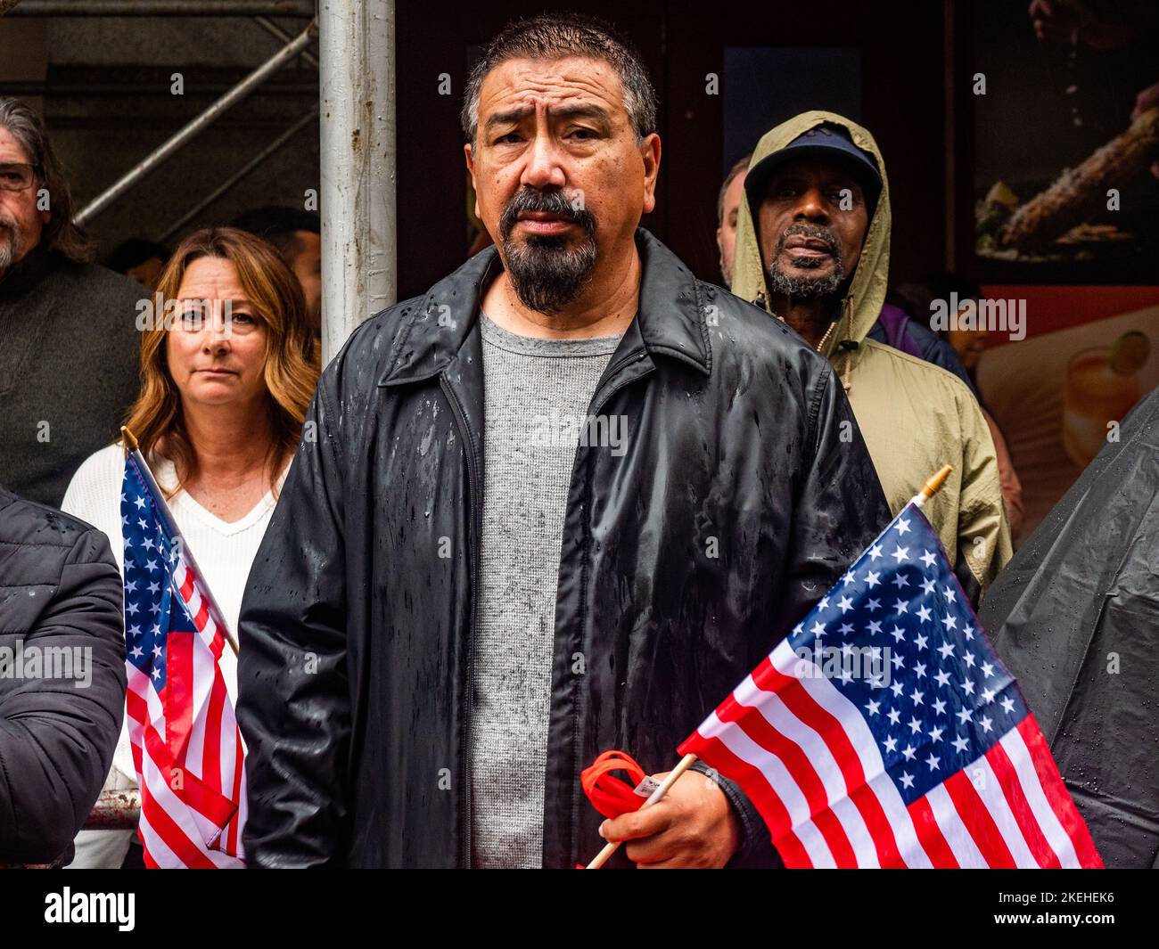 New York, New York, USA. 11th Nov, 2022. Thousands marched up Fifth Ave ...