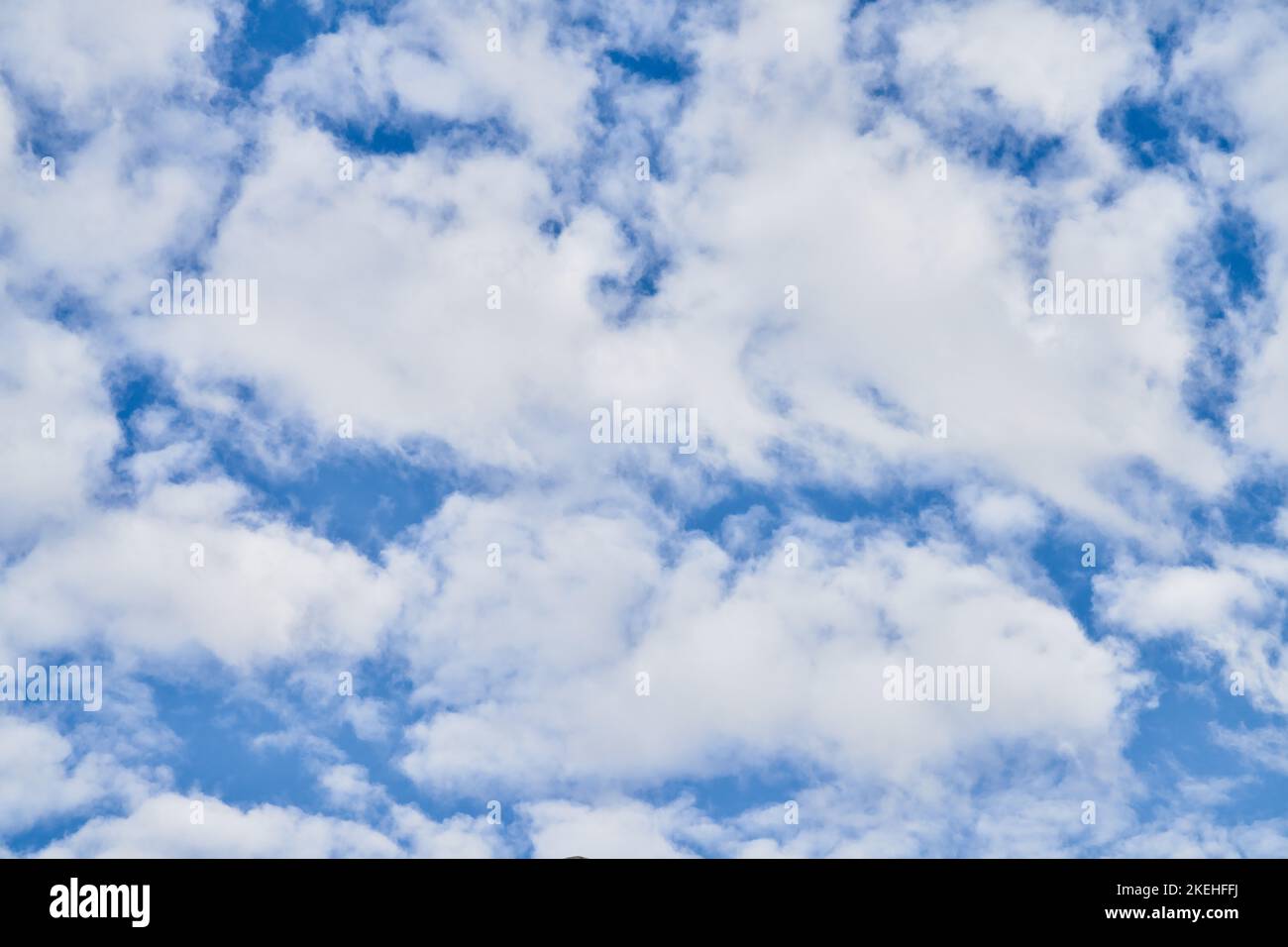 Beatiful blue sky with clouds on a sunny day Stock Photo - Alamy