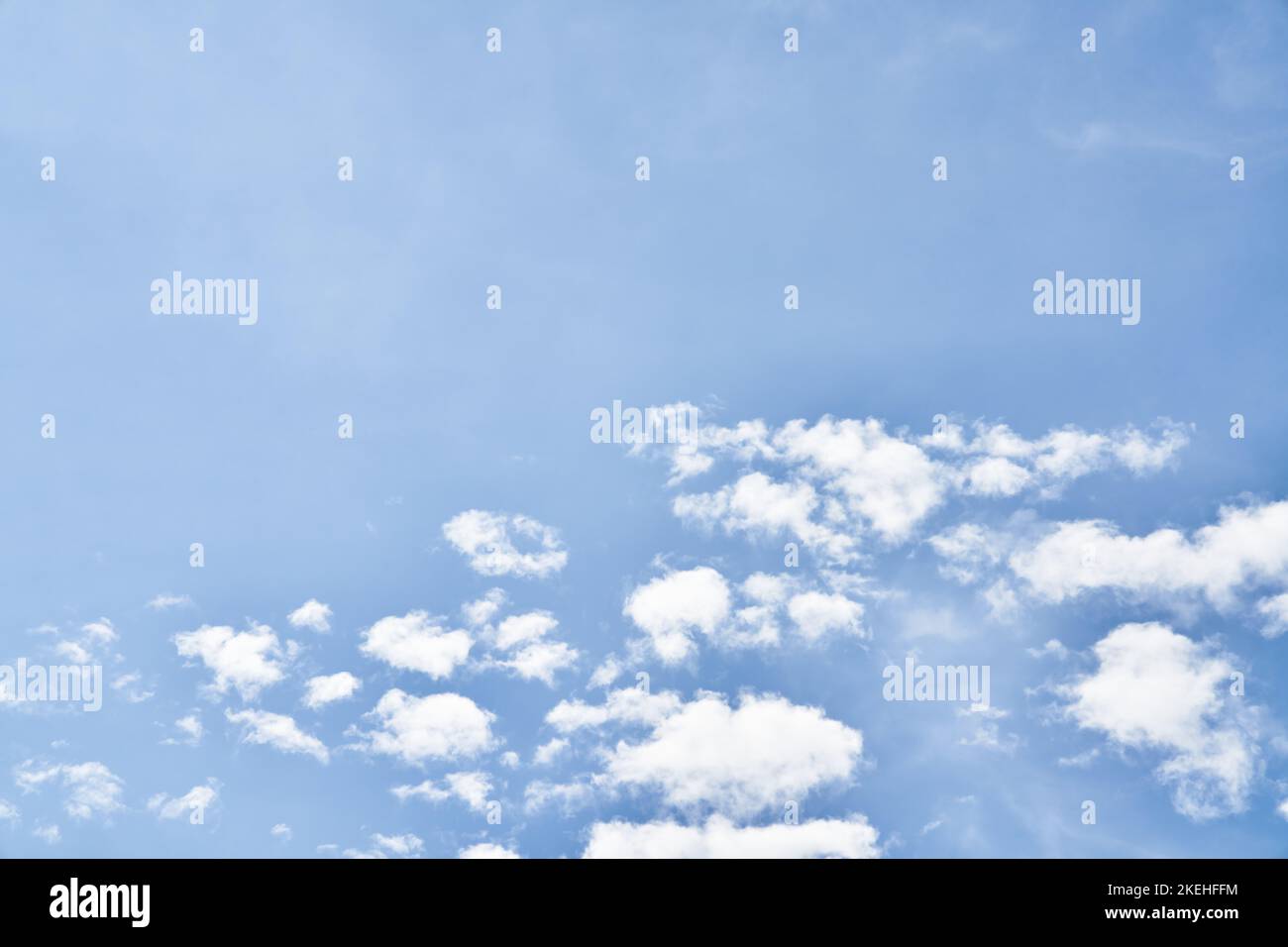 Beatiful blue sky with clouds on a sunny day Stock Photo - Alamy