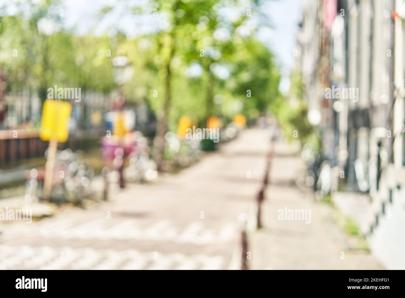 Blurred background of street Stock Photo - Alamy