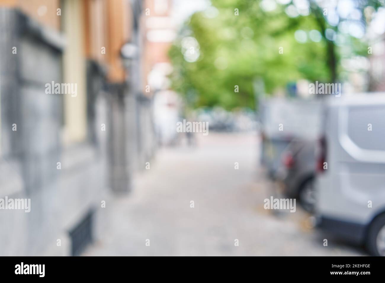 Blurred background of street Stock Photo - Alamy