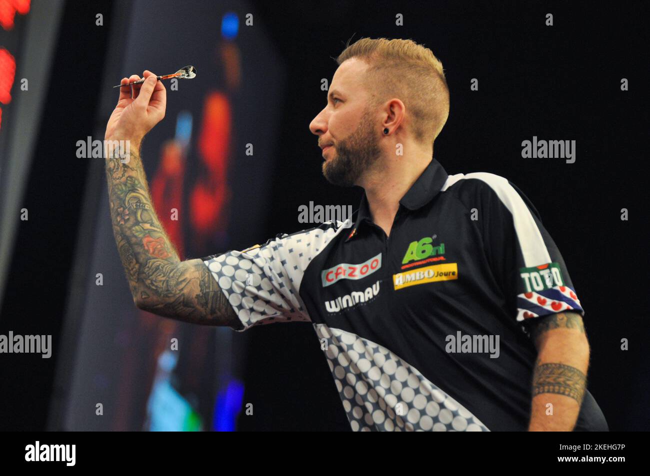 WOLVERHAMPTON, ENGLAND - NOVEMBER 12: Danny Noppert of the Netherlands ...