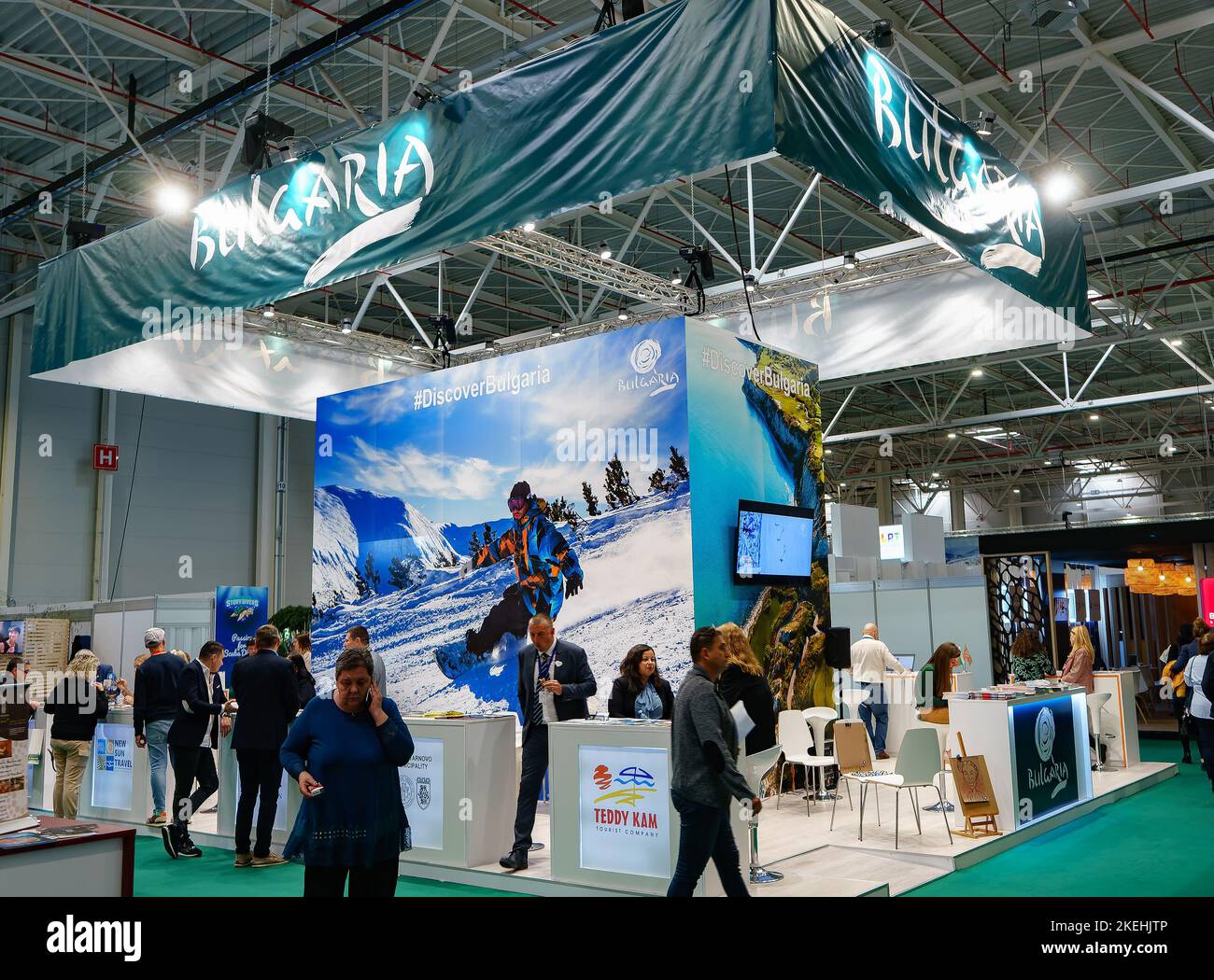Bucharest, Romania - November 10, 2022: The Romanian Tourism Fair. This ...