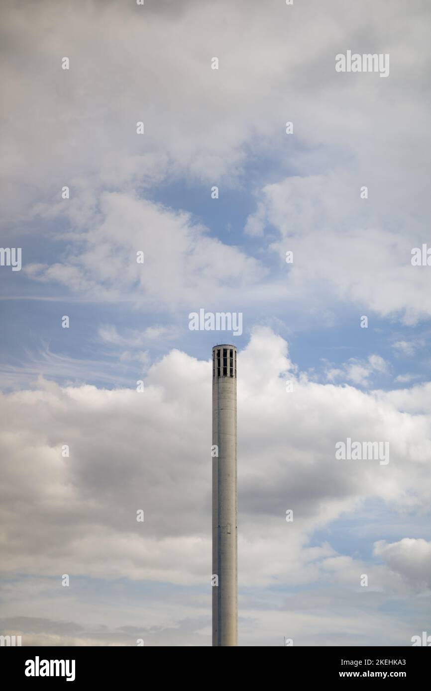 A vertical shot of a chimney tower in Paris, France Stock Photo - Alamy