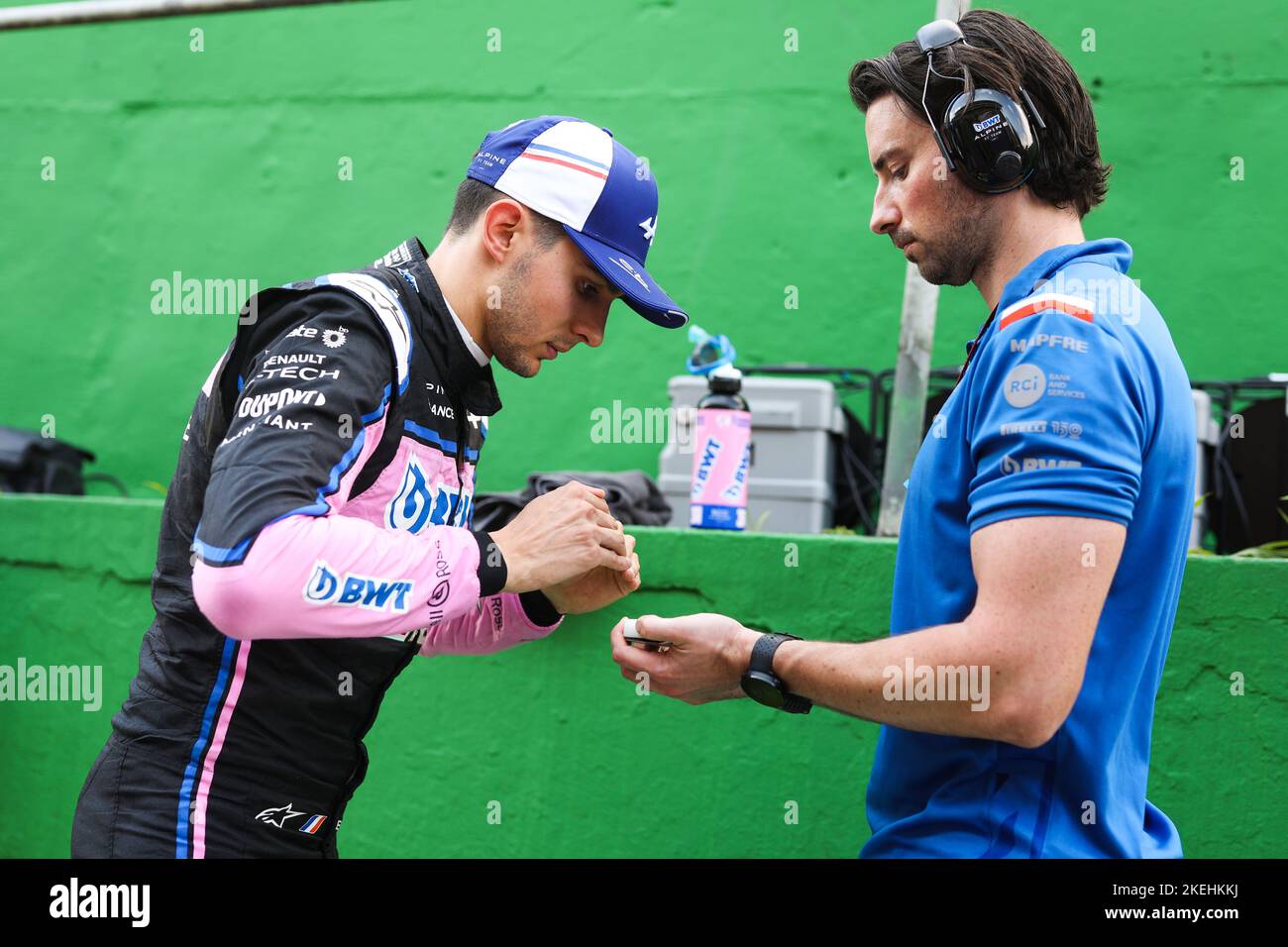 November 12, 2022, Rome, Brazil: OCON Esteban (fra), Alpine F1 Team A522, portrait training his ...