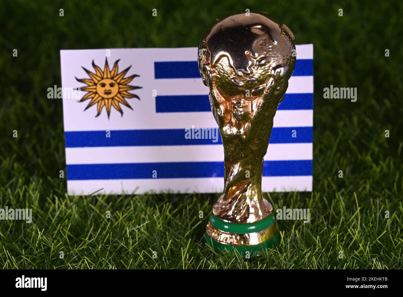 Qatar 2022 world cup trophy hi-res stock photography and images - Alamy
