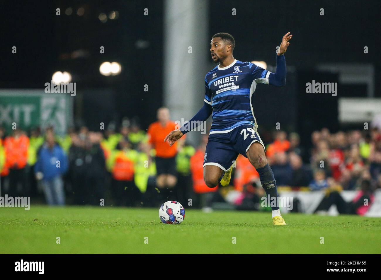 Chuba Akpom #29 of Middlesbrough on the ball during the Sky Bet ...