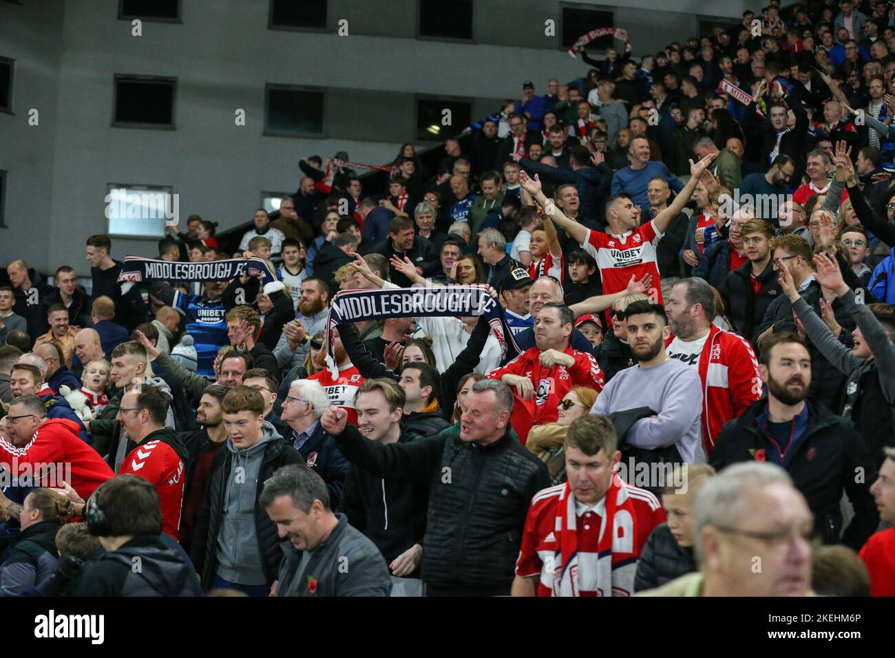Middlesbrough fans celebrate final whistle hi-res stock photography and ...