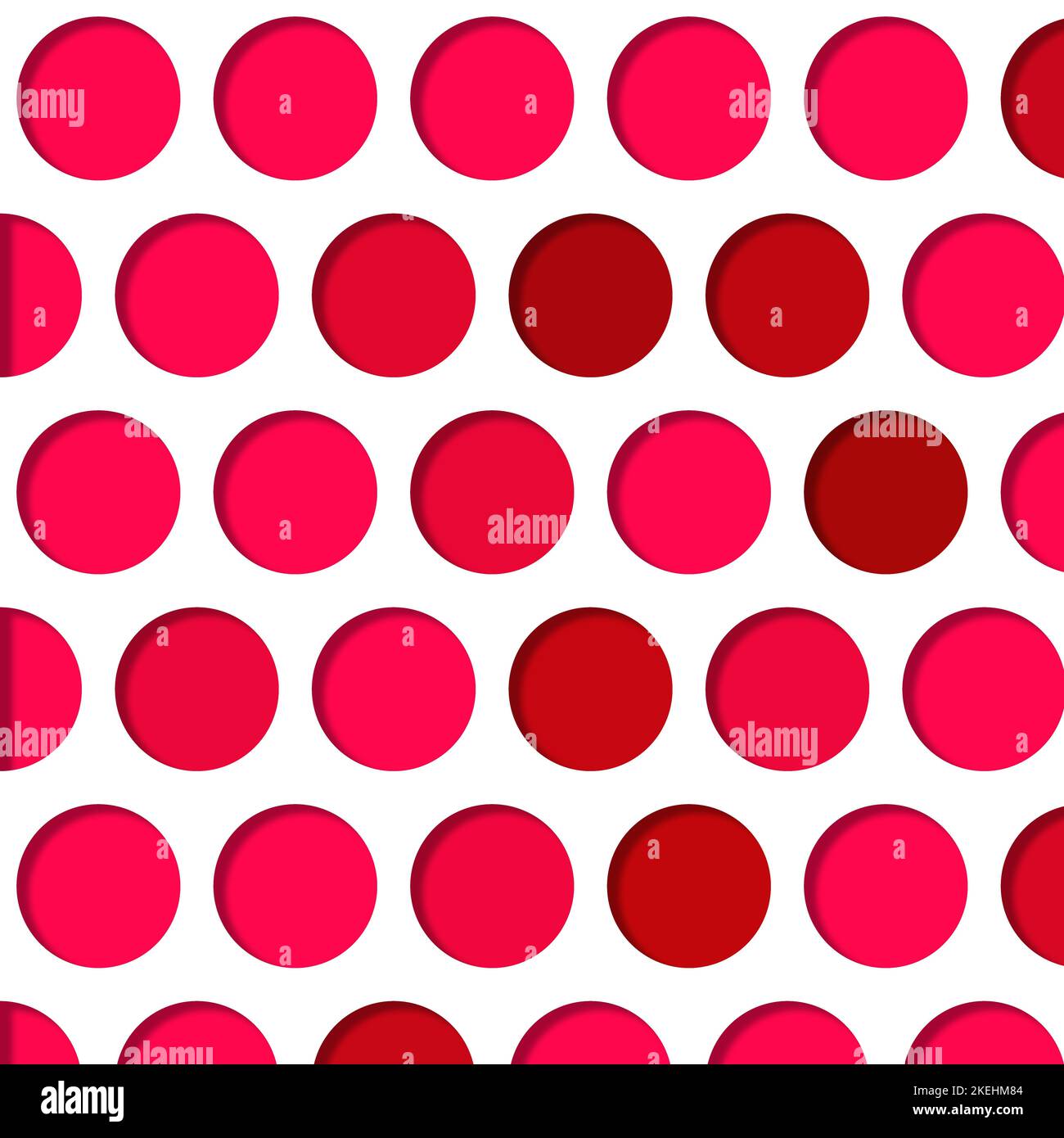 Some rows of red dots on a white background Stock Photo - Alamy