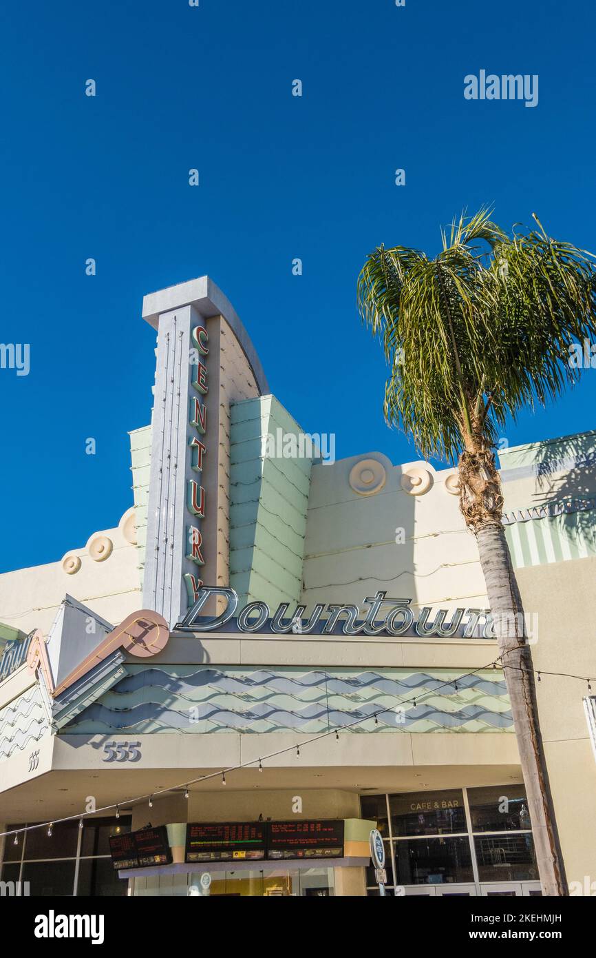The construction of the 70,000 square foot Century Art Deco theater ...
