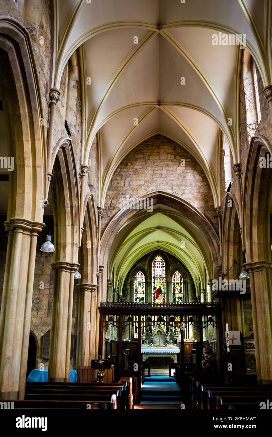 Chancel screen and vaulted ceiling at St. Michaels and All Angels ...