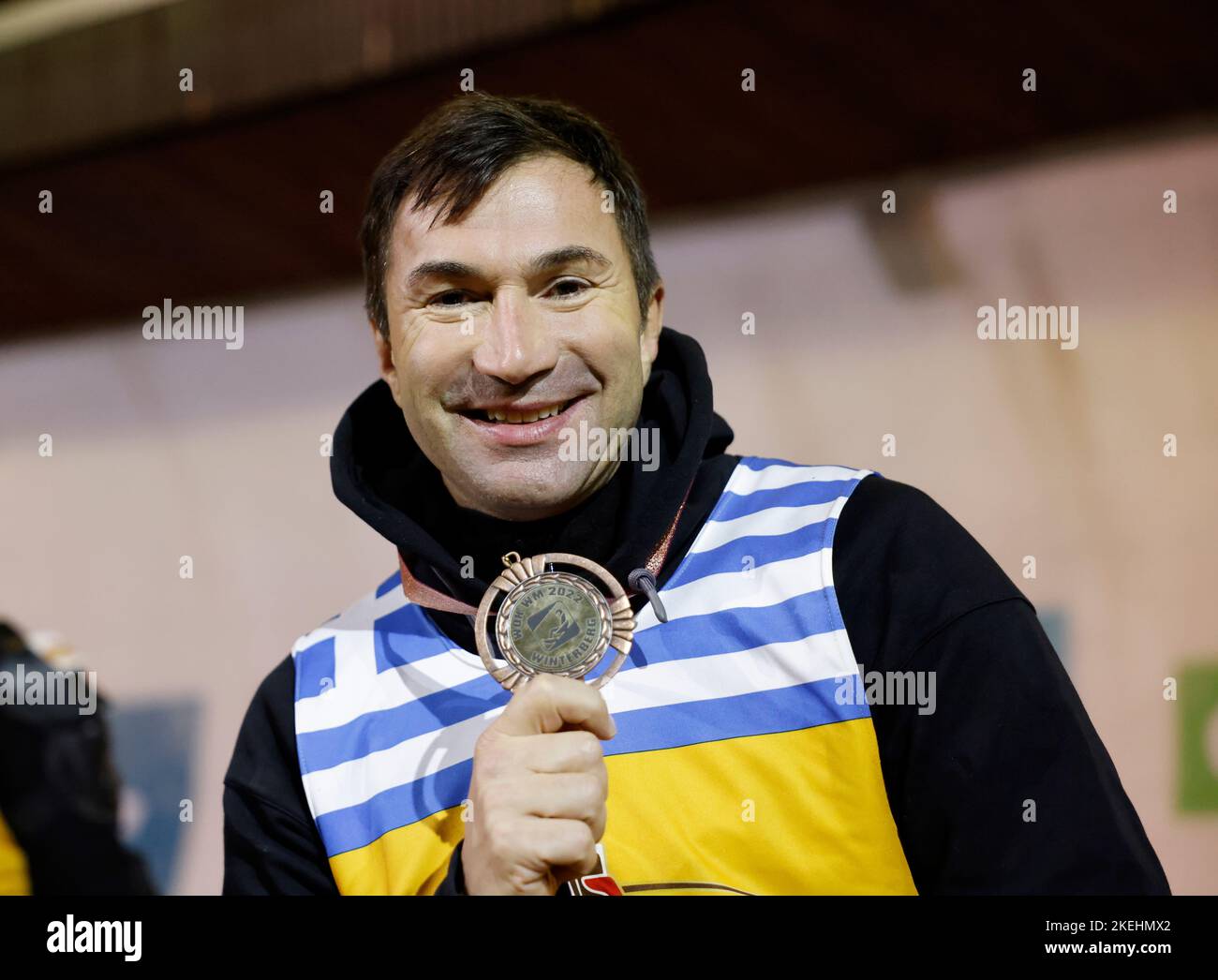 Winterberg, Germany. 12th Nov, 2022. Runner-up Lucas Cordalis in the 1 ...