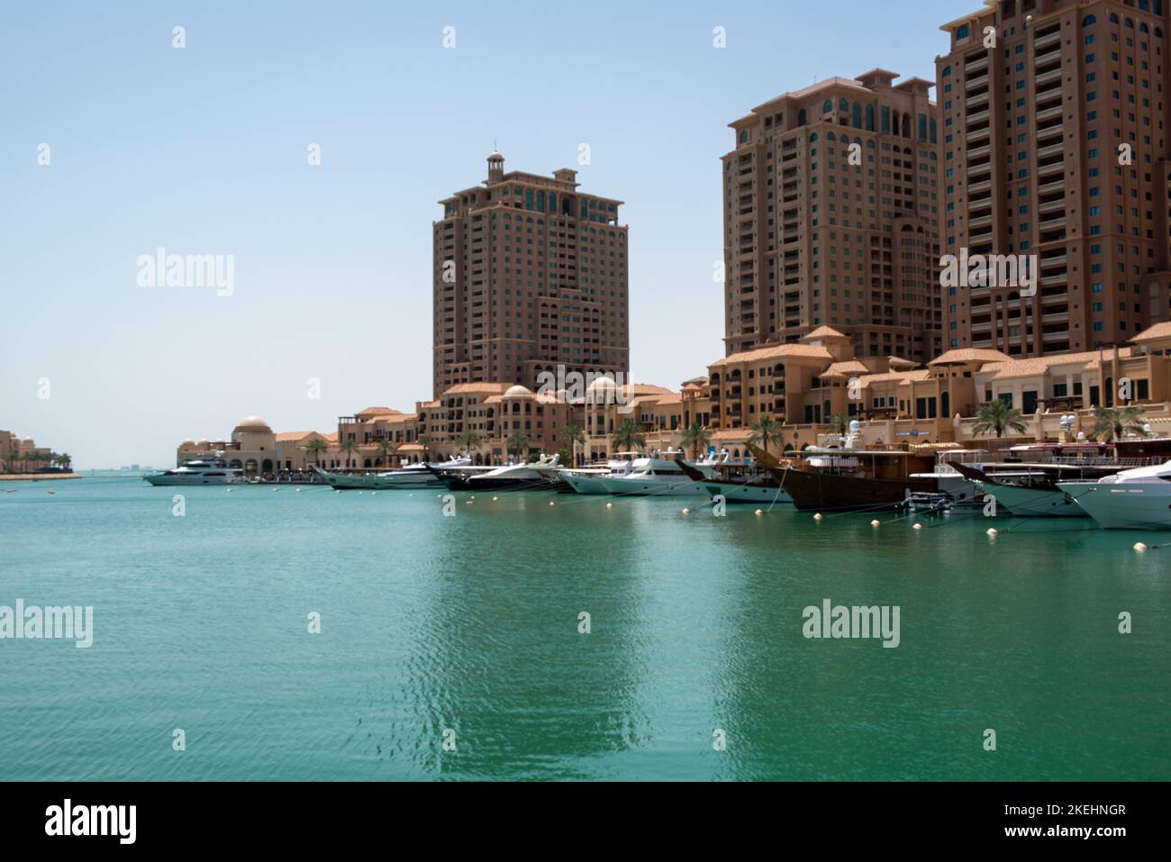 THE PEARL, QATAR - APRIL 4, 2018: View of the Porto Arabia section of ...