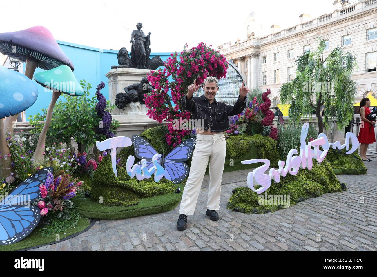 Guests attend the opening Party for 'This Bright Land' at Somerset ...