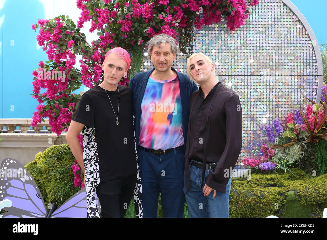 Gareth Pugh, Jonathan Reekie and Carson McColl attend the opening Party ...
