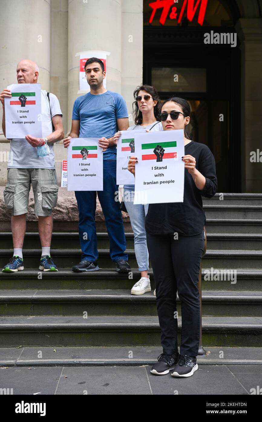 Melbourne, Australia. 13th Nov, 2022. A Group of Iranian - Australian ...
