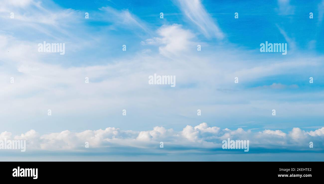 PANORAMA real photo natural cloudscape wallpaper. Beautiful white ...