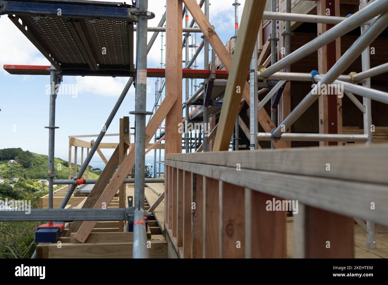 Construction With Wooden Scaffolding – HEQXD