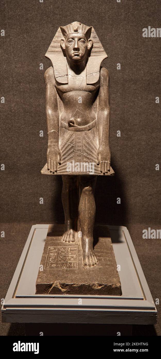 A Statue of Amenemhat III at the Luxor Museum Stock Photo - Alamy