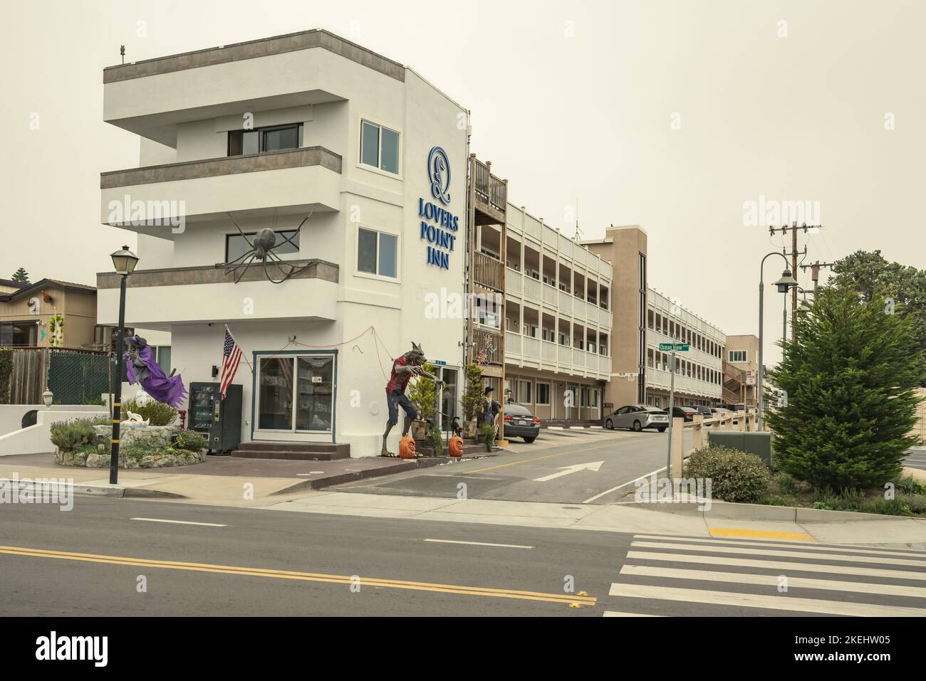 Monterey, California, USA - October 31, 2022. Lovers Point Inn Hotel in ...