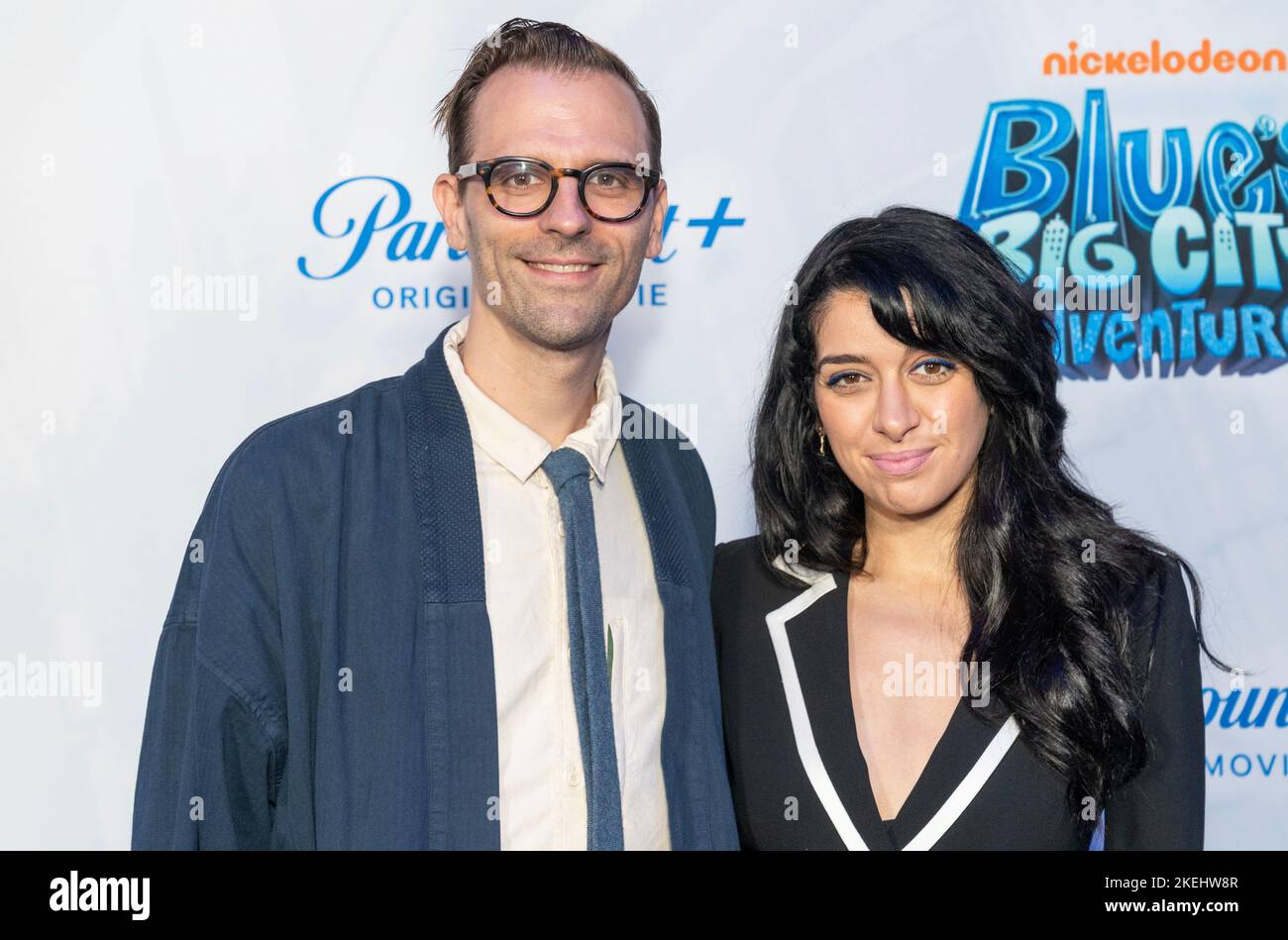 Matt Stawski and Niki Lopez attend premiere of Blue's Big City ...