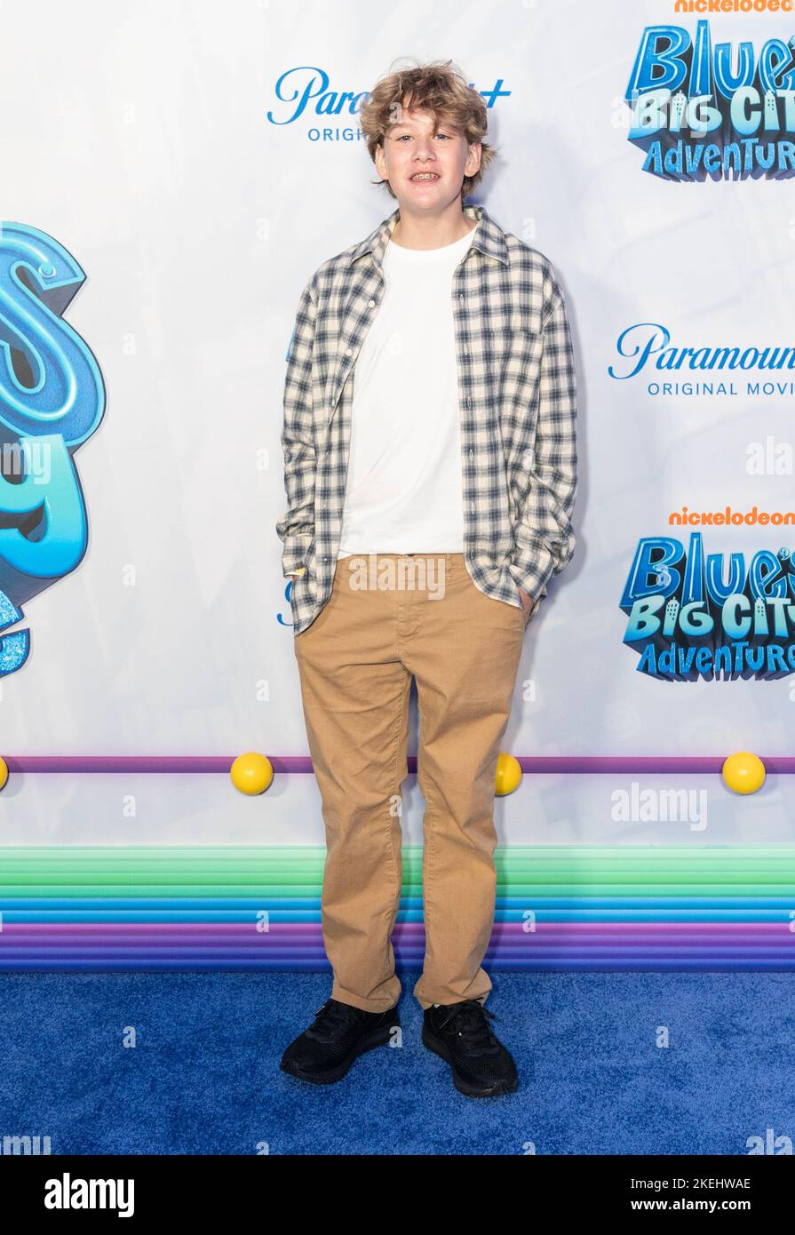 Jacob Soley attends premiere of Blue's Big City Adventure at Regal ...