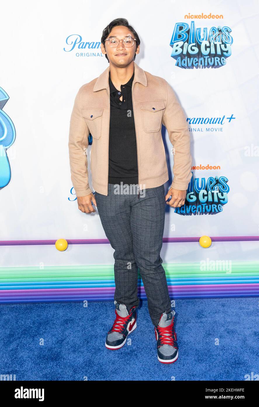 Josh Dela Cruz attends premiere of Blue's Big City Adventure at Regal ...
