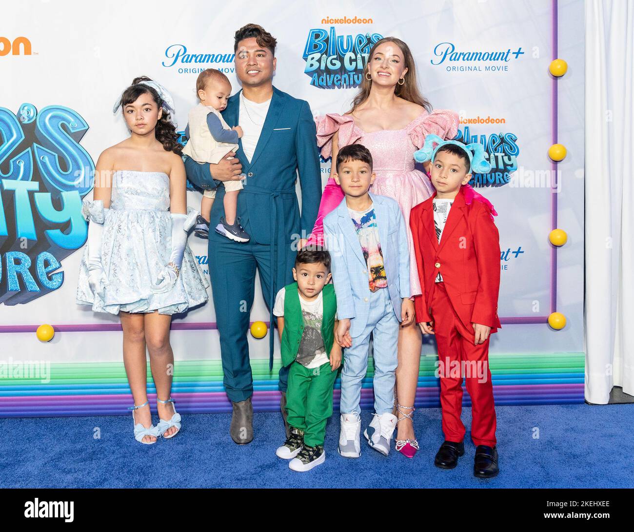 New York, United States. 12th Nov, 2022. Nephi Garcia and his family ...
