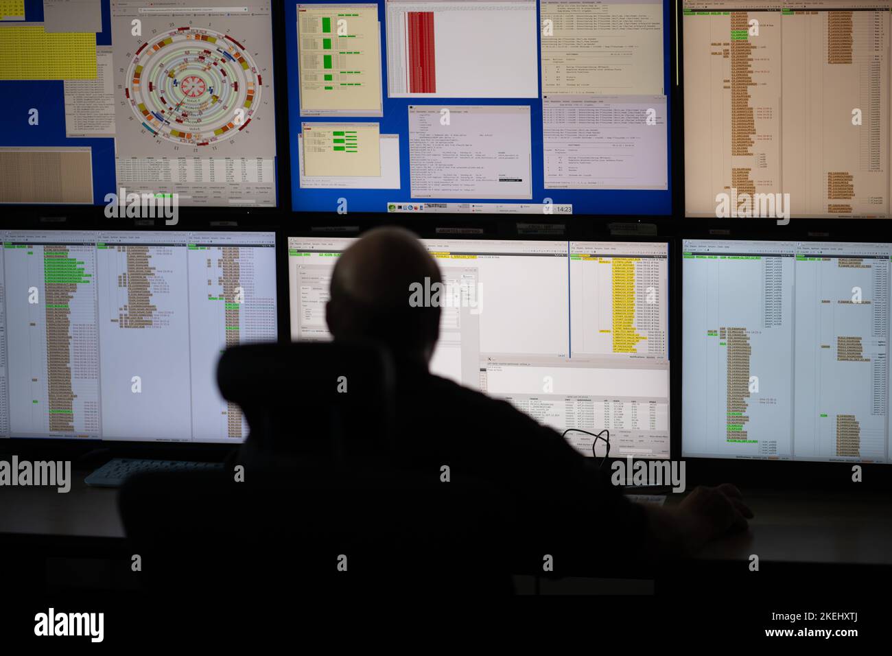 Offenbach Am Main, Germany. 10th Nov, 2022. A man sits in front of ...