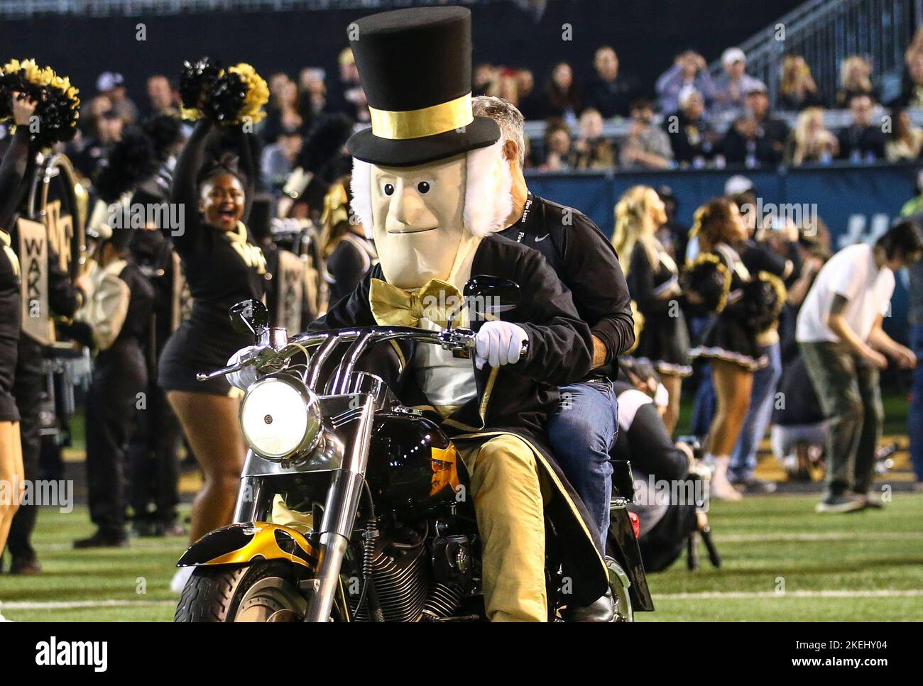 November 12, 2022: Wake Forest mascot before the game. NCAA football game between University of ...