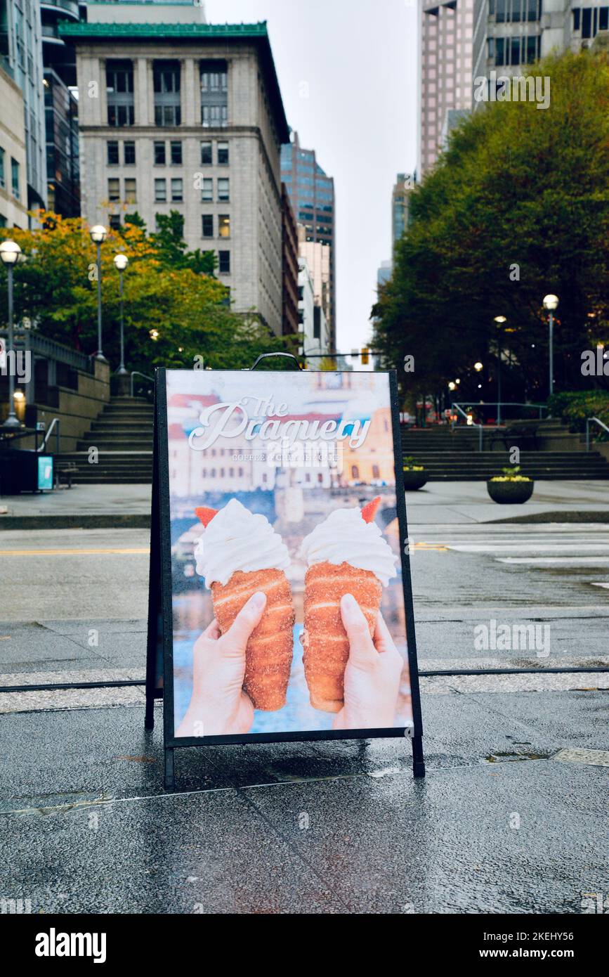 Ice Cream Food Truck Sign Stock Photo - Alamy