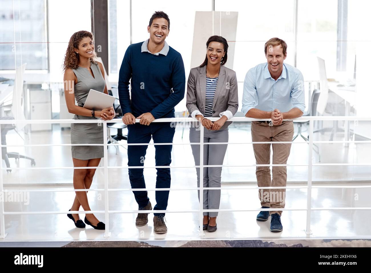 We have got this. Full length shot of a diverse group of colleagues ...
