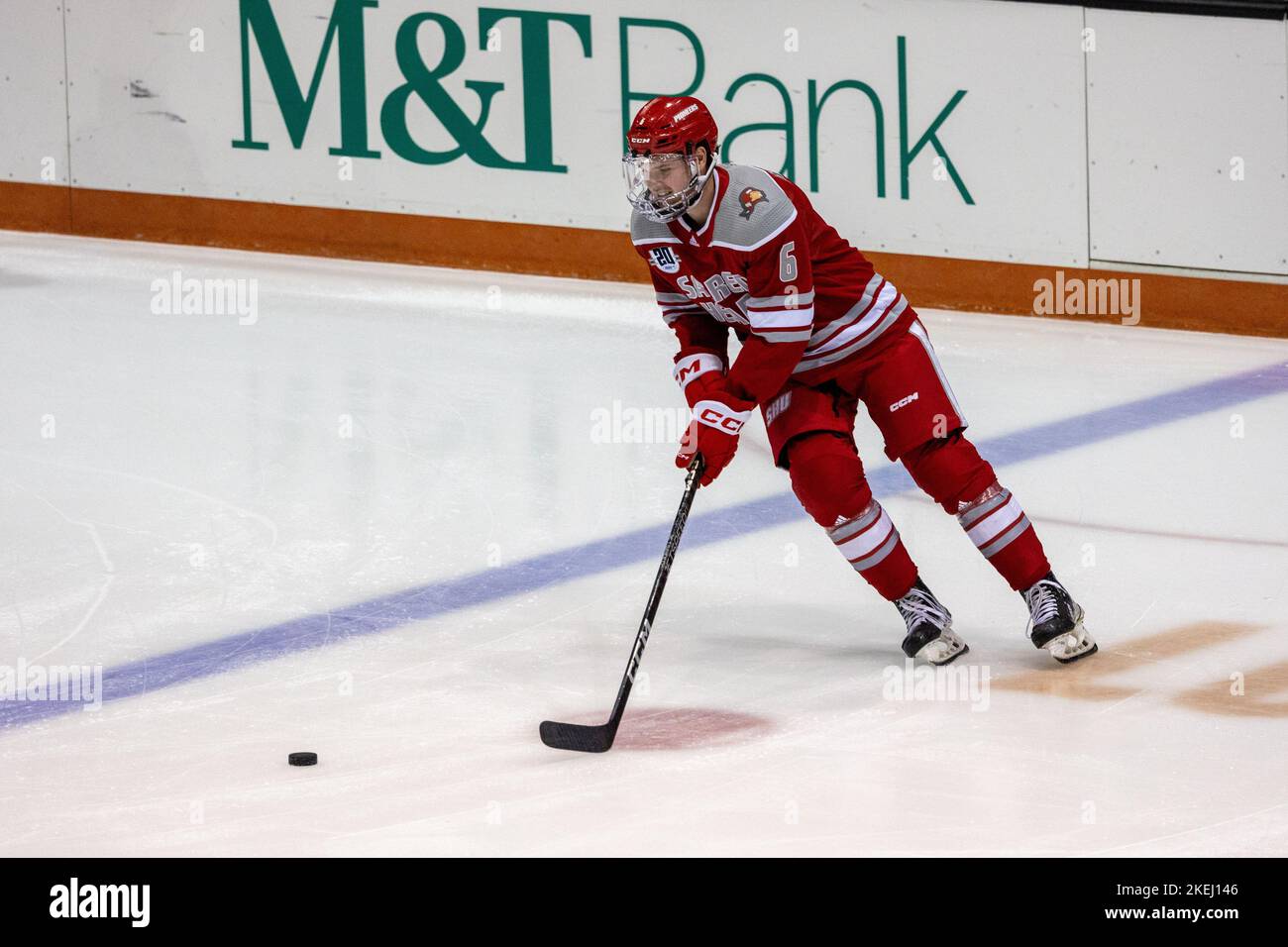 November 12, 2022: Sacred Heart Pioneers Logan Britt (6) skates in ...
