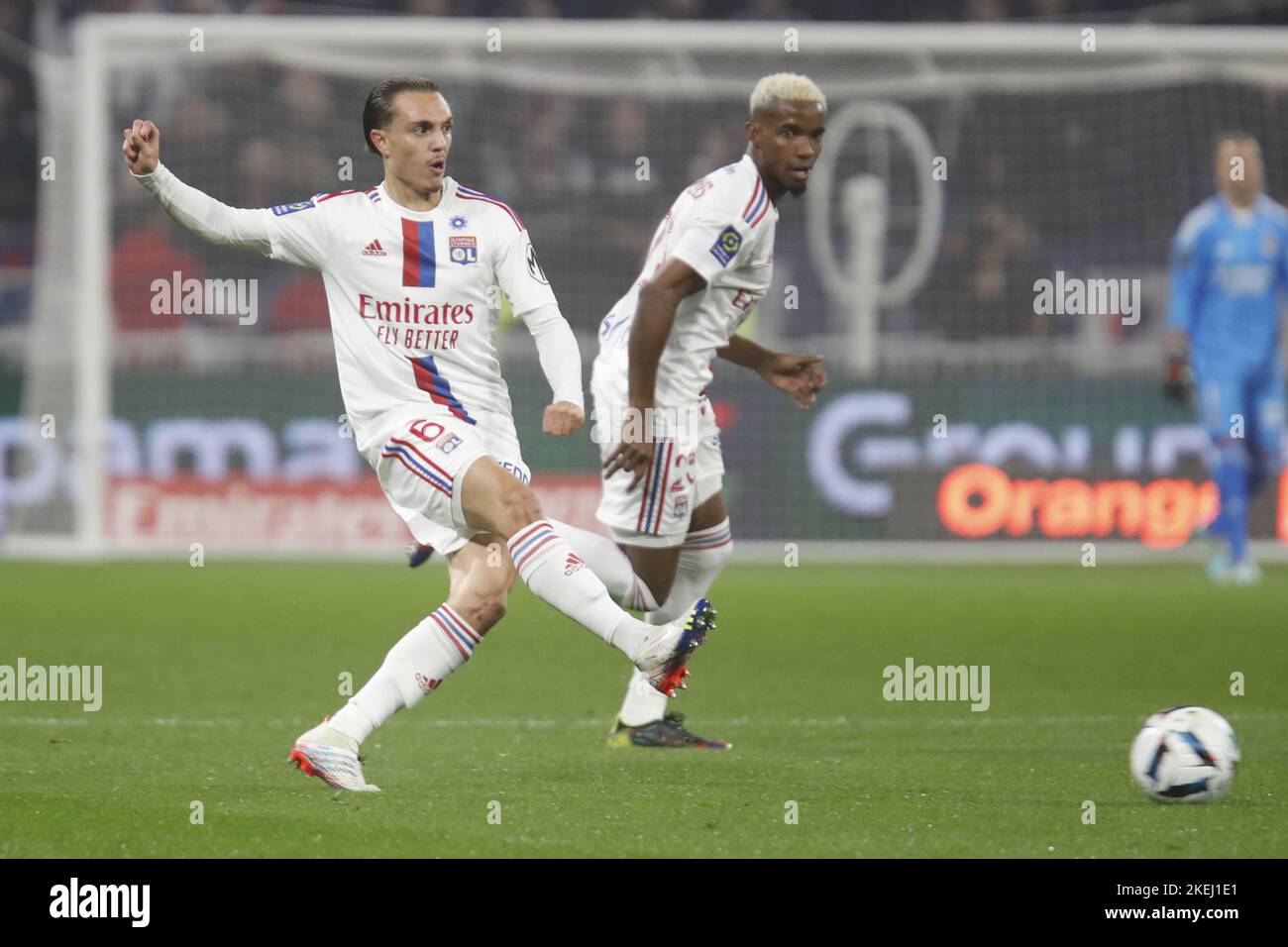 Maxence CAQUERET of Lyon during the French championship Ligue 1 ...