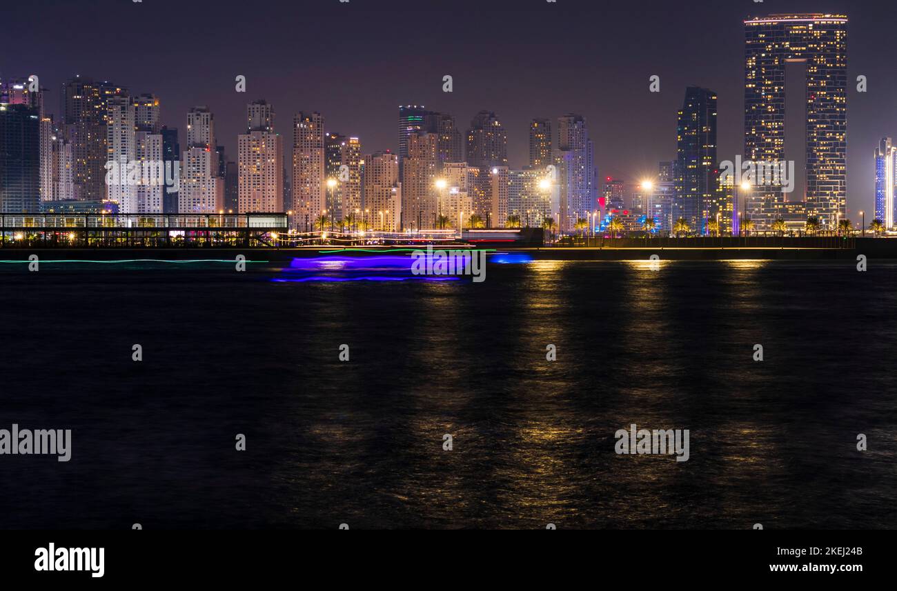 Dubai. UAE - 10.05.2022 View of A Jumeirah Beach Residence and Blue ...