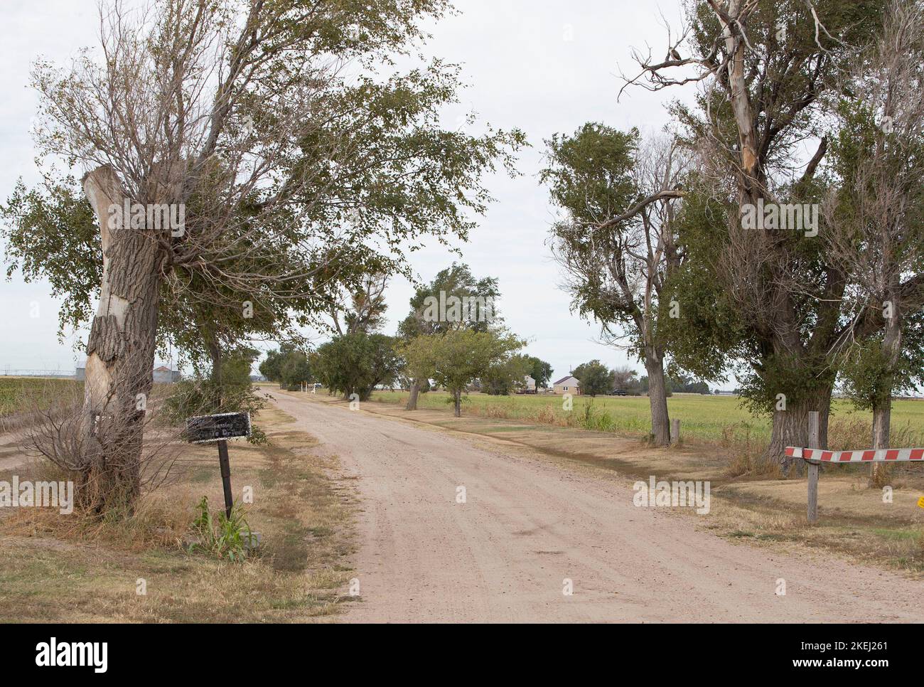 Holcomb, Kansas, USA. 9th Oct, 2021. The entrance to the famous Clutter ...