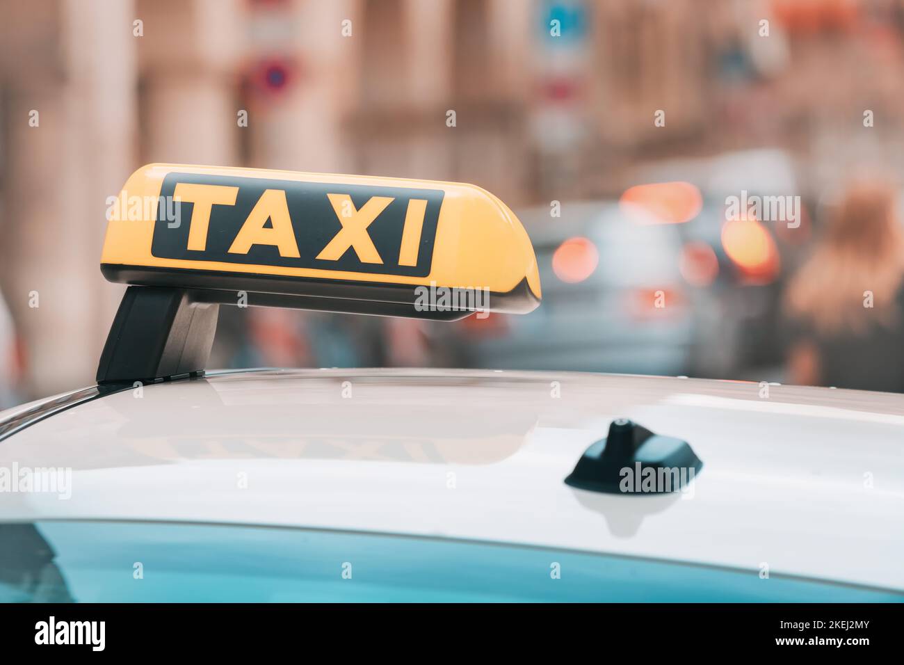 Taxi in the city as an individual transport. Mobility, traffic jams and ...