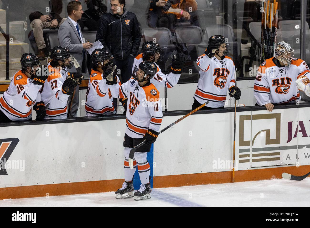 November 12, 2022: RIT Tigers defenseman Gianfranco Cassaro (10 ...