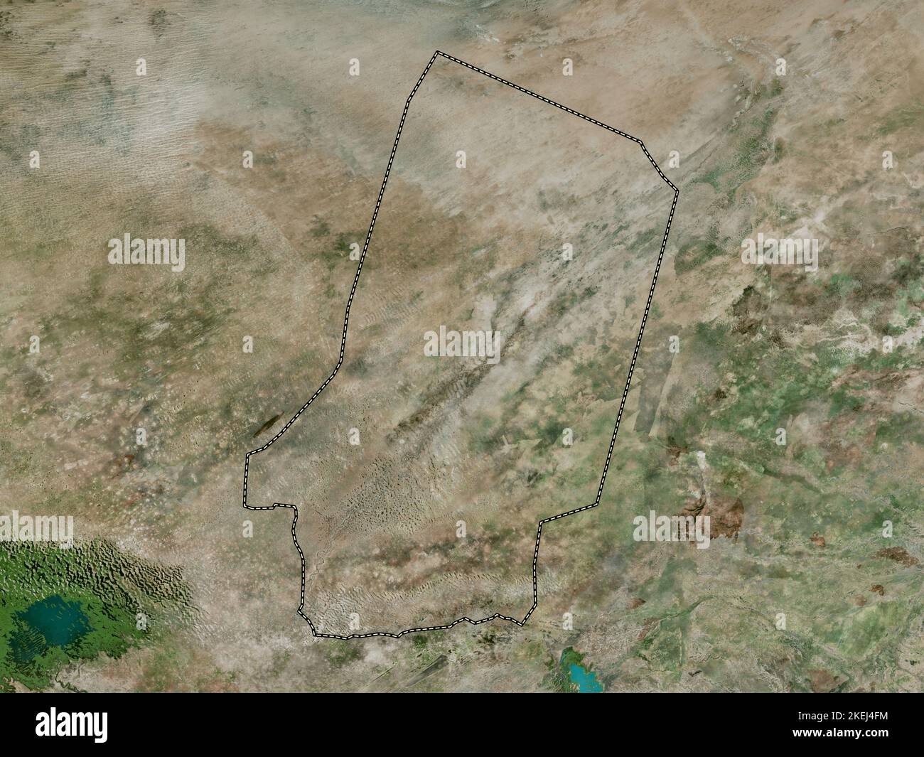 Barh el Ghazel, region of Chad. High resolution satellite map Stock ...