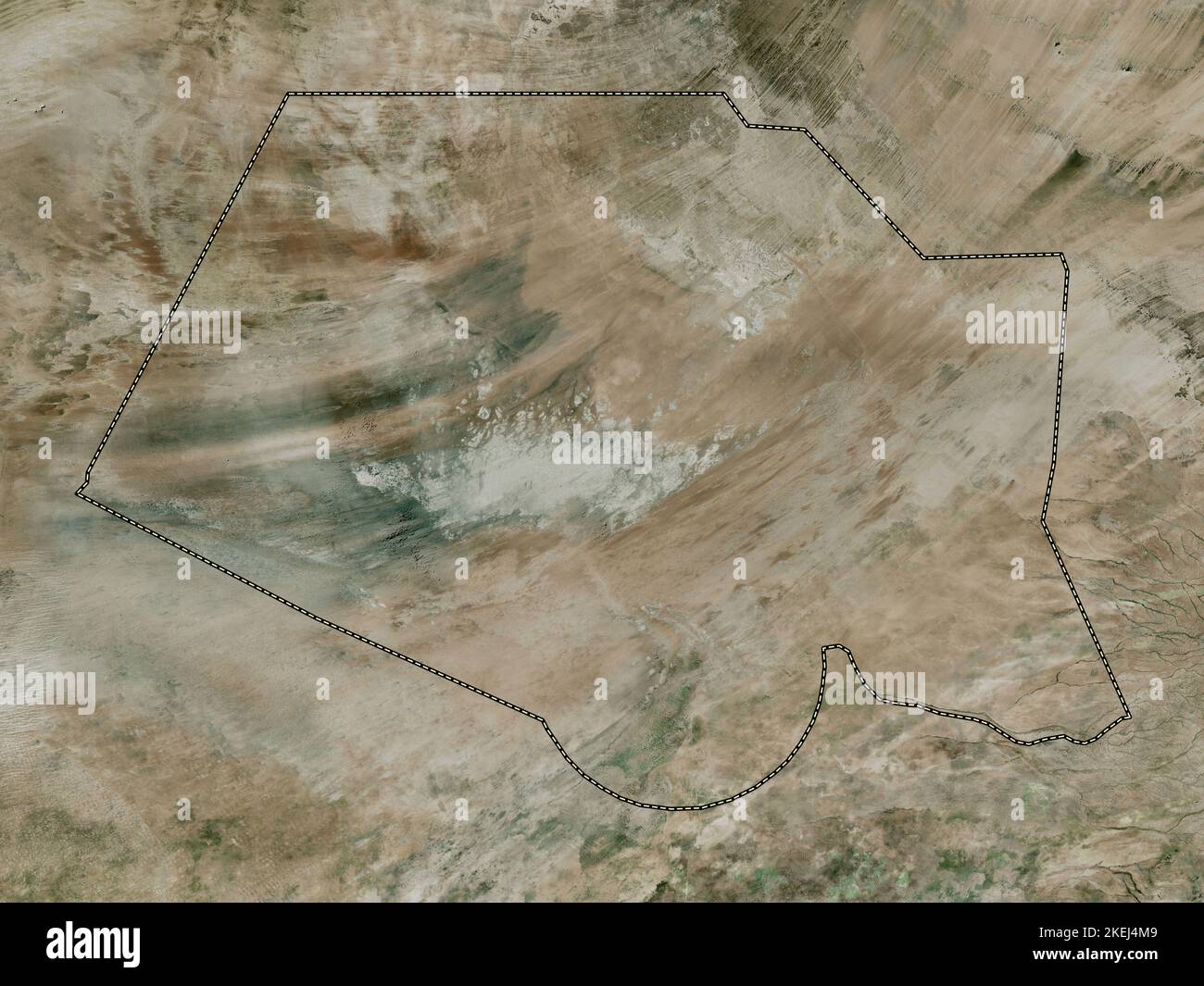 Borkou, region of Chad. High resolution satellite map Stock Photo - Alamy