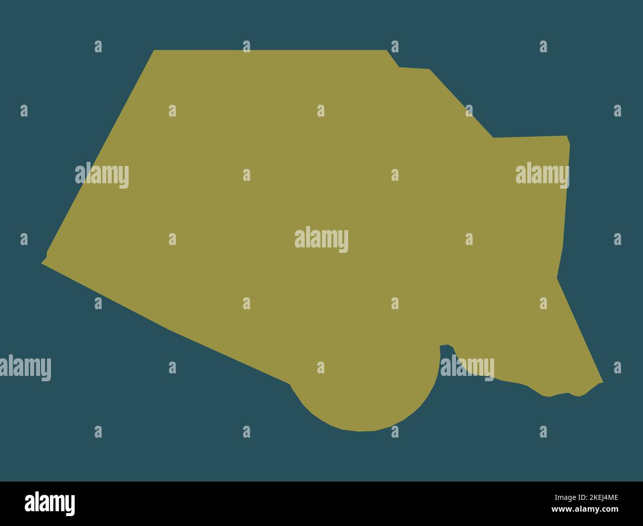 Borkou, region of Chad. Solid color shape Stock Photo - Alamy