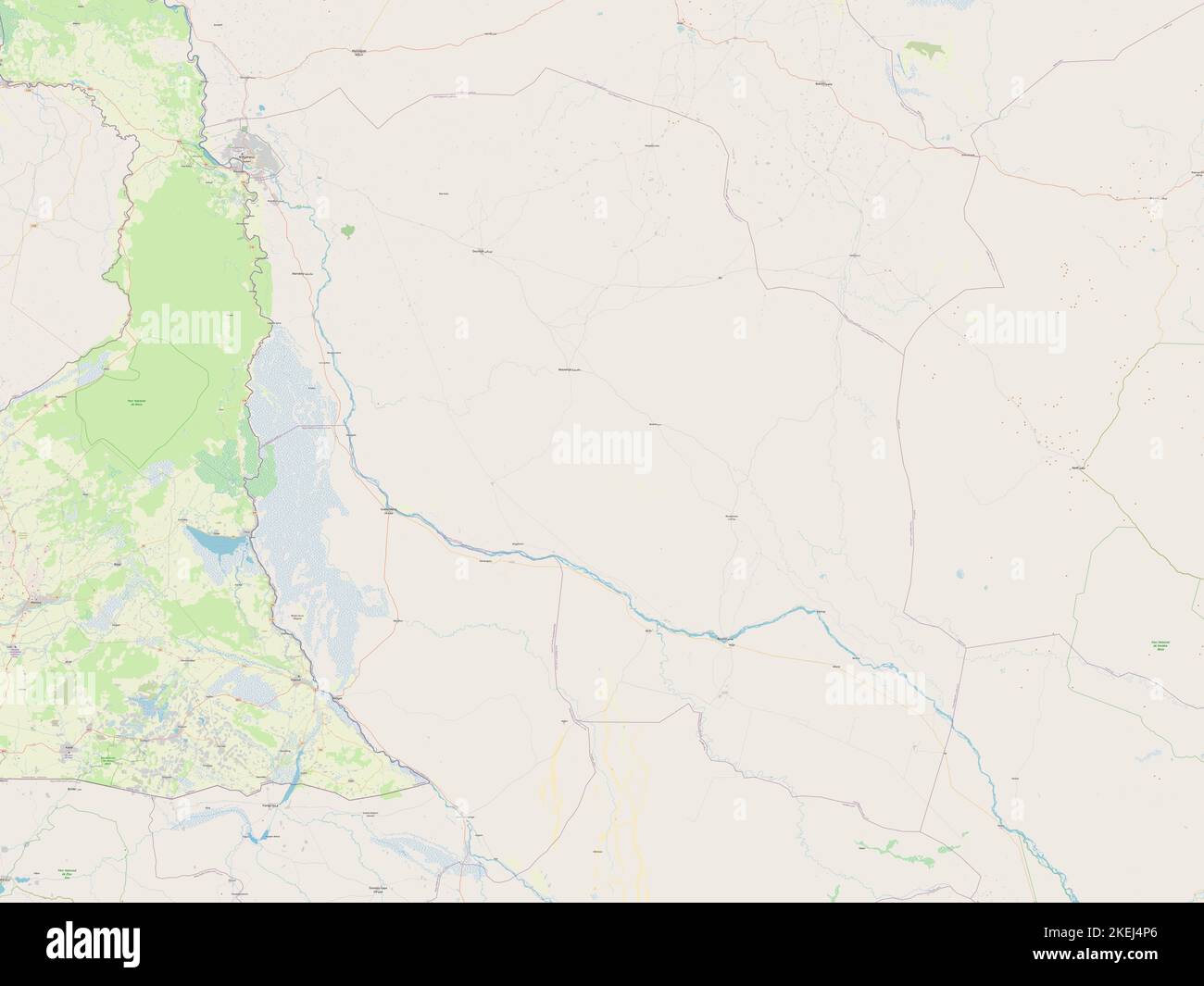 Chari-Baguirmi, region of Chad. Open Street Map Stock Photo - Alamy